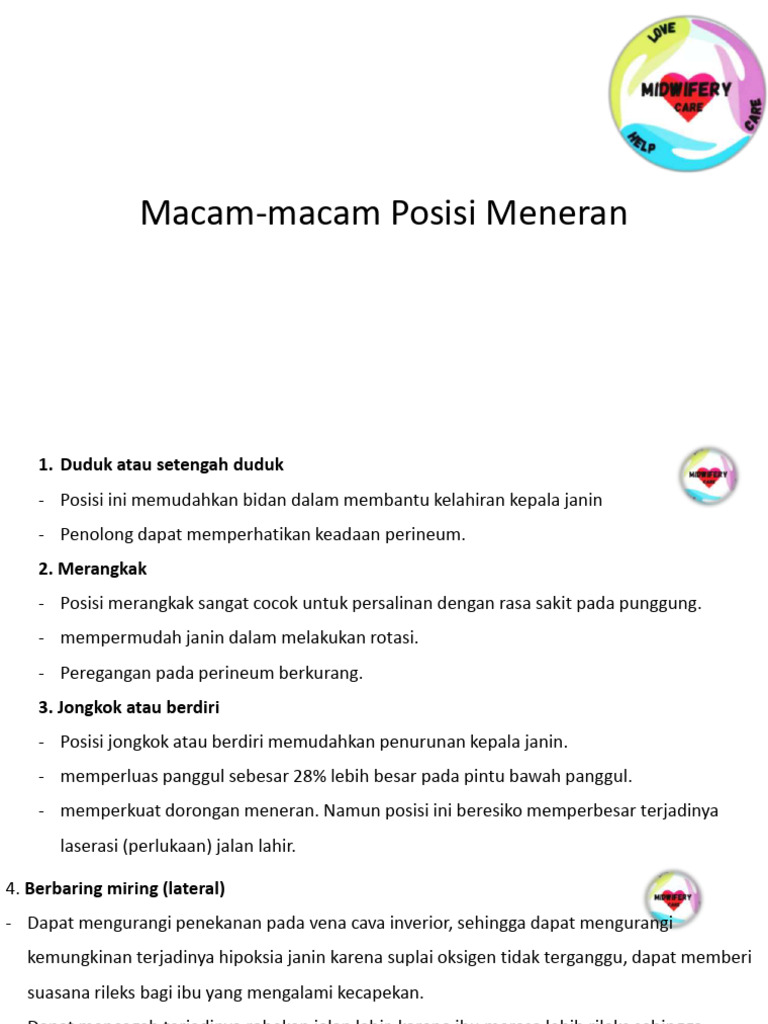 Macam-Macam Posisi Meneran | PDF