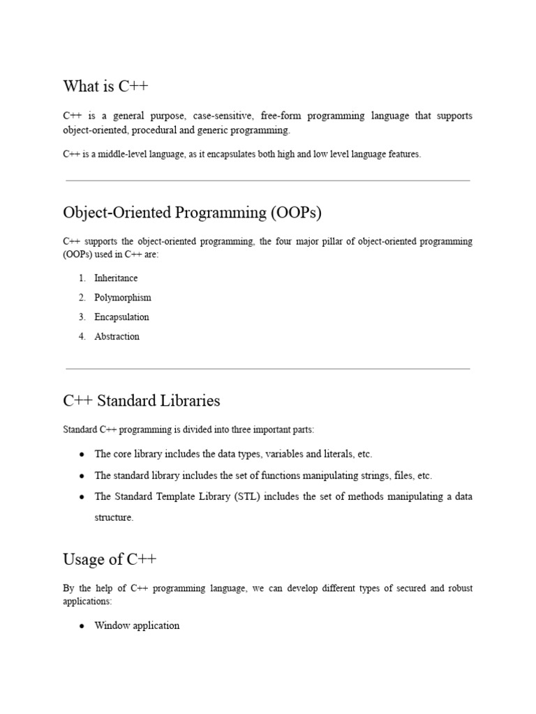 OOPS Complete Notes - 1 | PDF