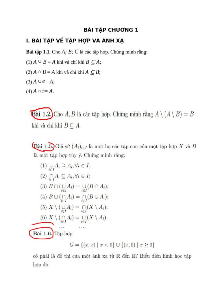 Bai tap Chuong 1 | PDF