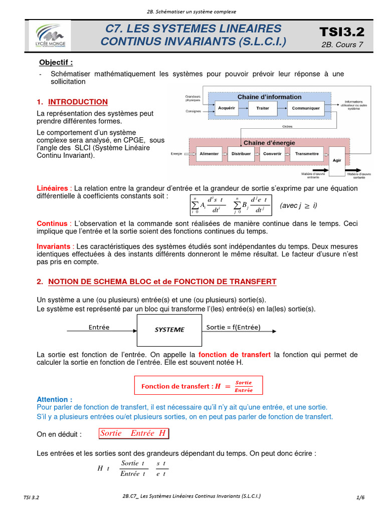 2B.C7 Présentation SLCI | PDF