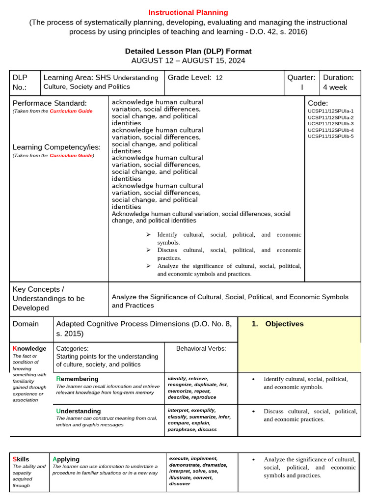 DLP Weeks 4 UCSP | PDF