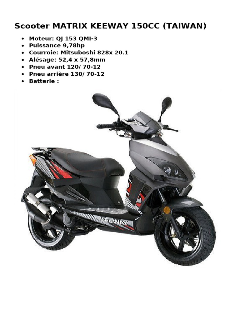 Matrix Keeway 150cc | PDF