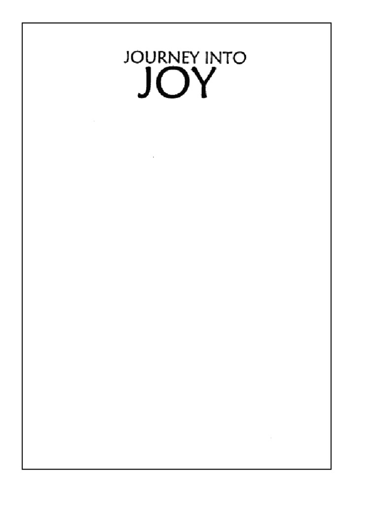 Journey Into Joy | PDF