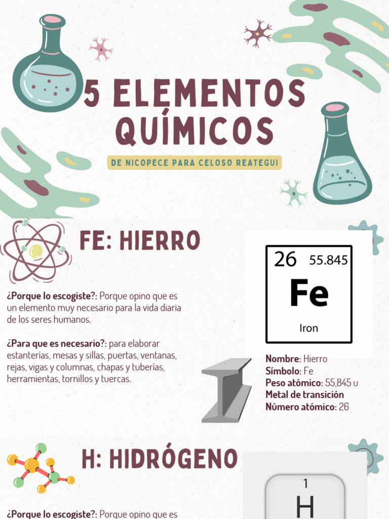 5 Elementos Químicos | PDF