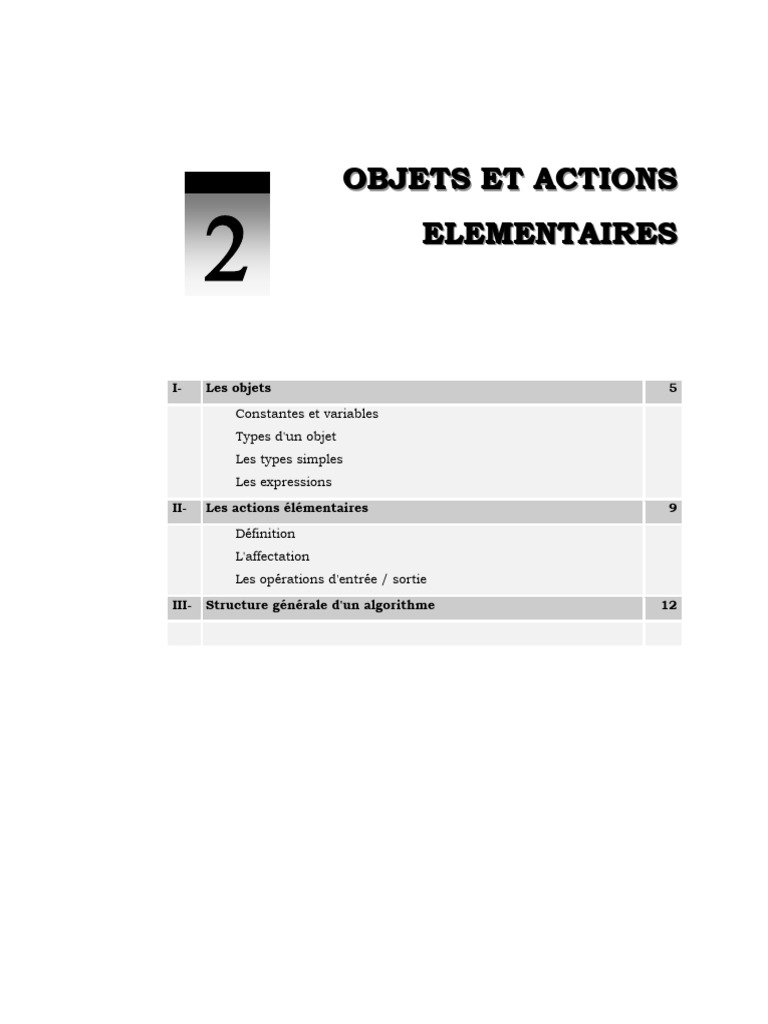 Cours Algo1 Chap2 | PDF Cours Algo1 Chap2 | PDF