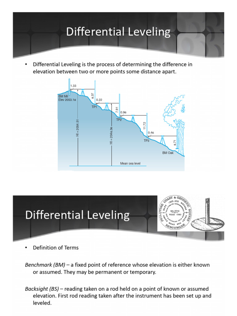 Differential Leveling | PDF