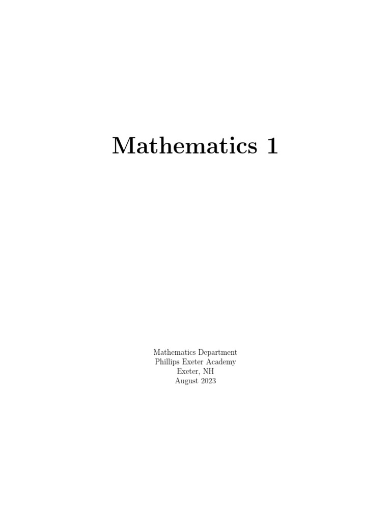Math1_2023_printed | PDF