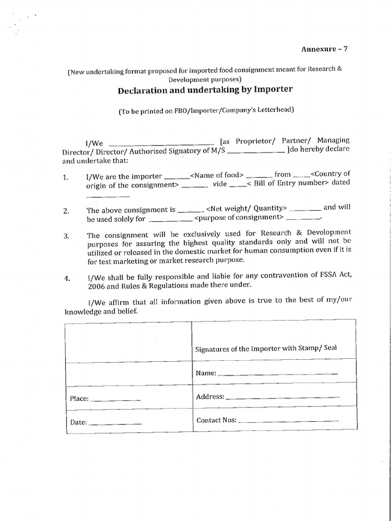 Affidavit_Self_Declaration_Annexure_7 | PDF