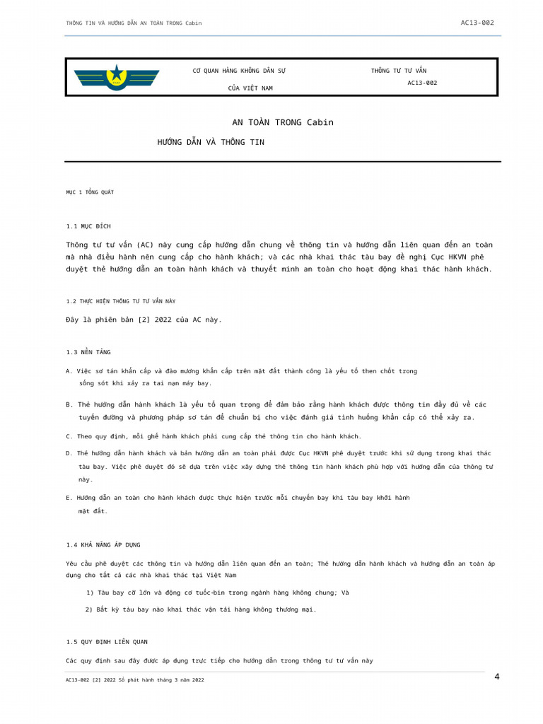 TL Kem QD500 Pax Briefing Cards | PDF