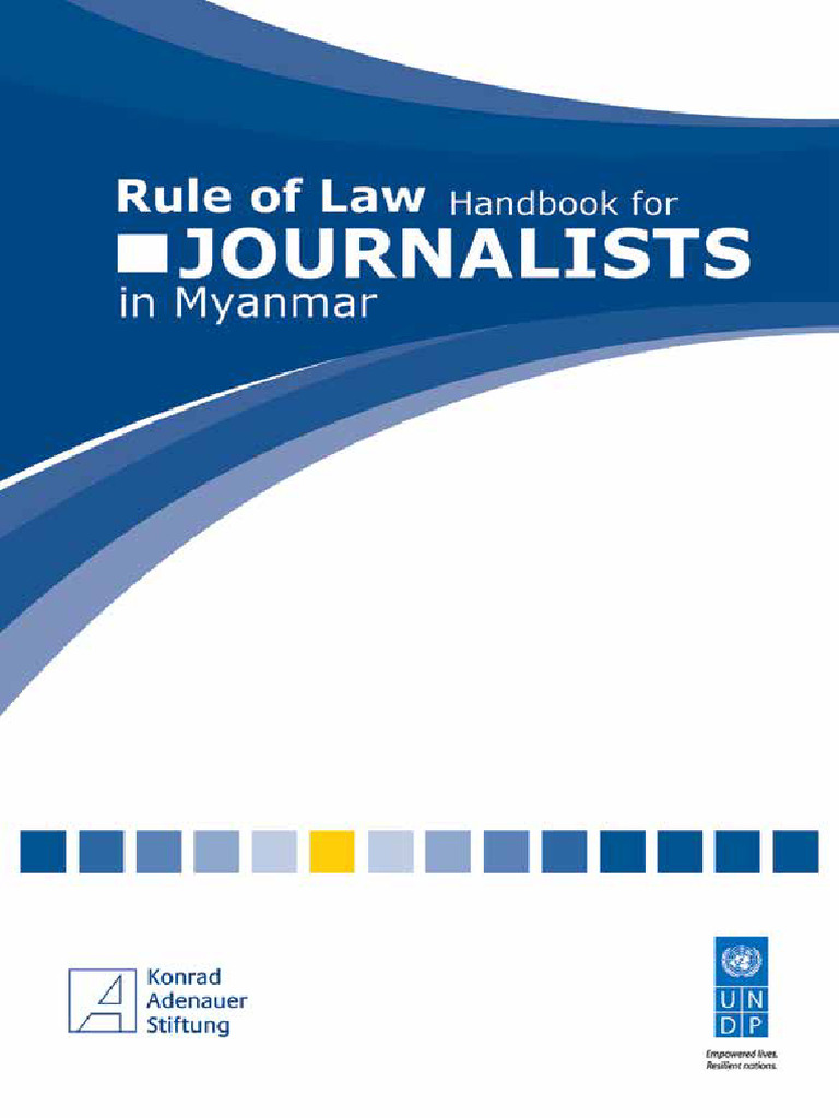 UNDP MM Rule-of-Law Handbook For Journalists Eng-Version | PDF ...