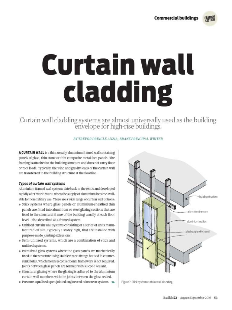 Commercial Buildings' Curtain Wall Cladding | PDF