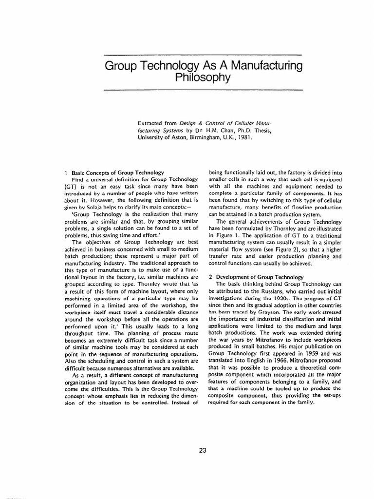 S3 Ref02 Group Technology | PDF