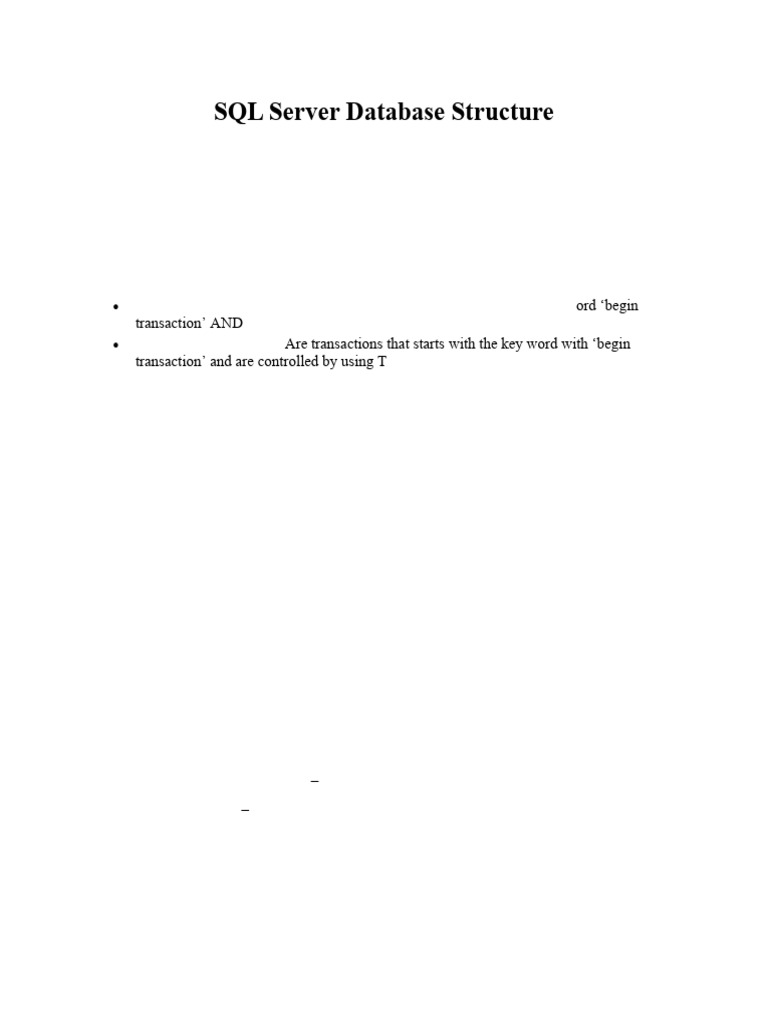 SQL Server Basis | PDF