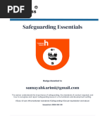 BSAFE - EN - Course Certificate - BSAFE | PDF