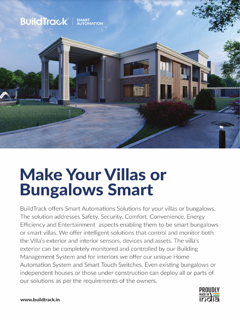 BuildTrack Brochure Smart Villa Automation | PDF