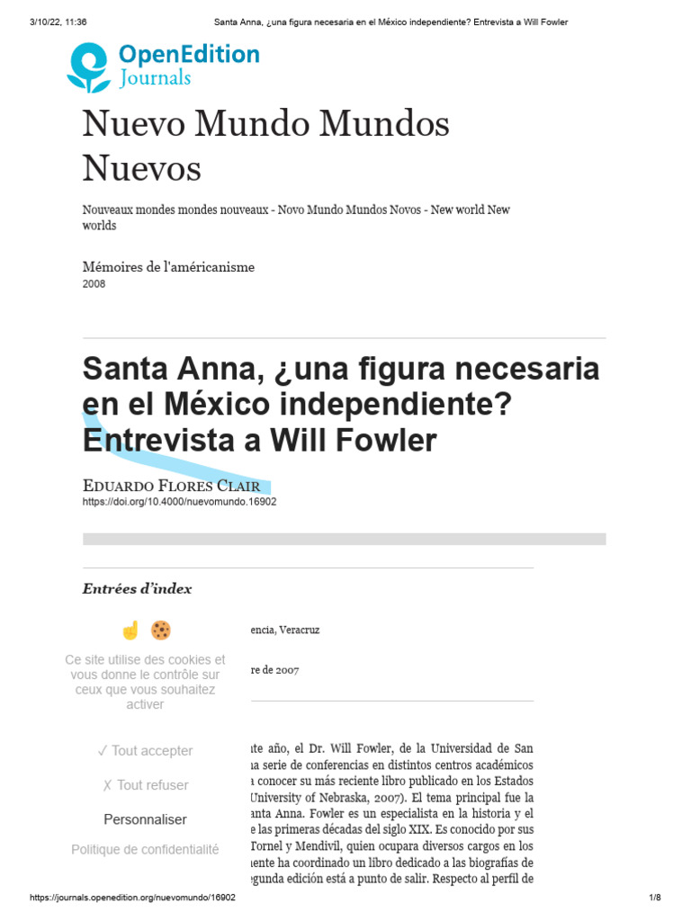 Santa Anna, ¿una figura necesaria en el México independiente ...