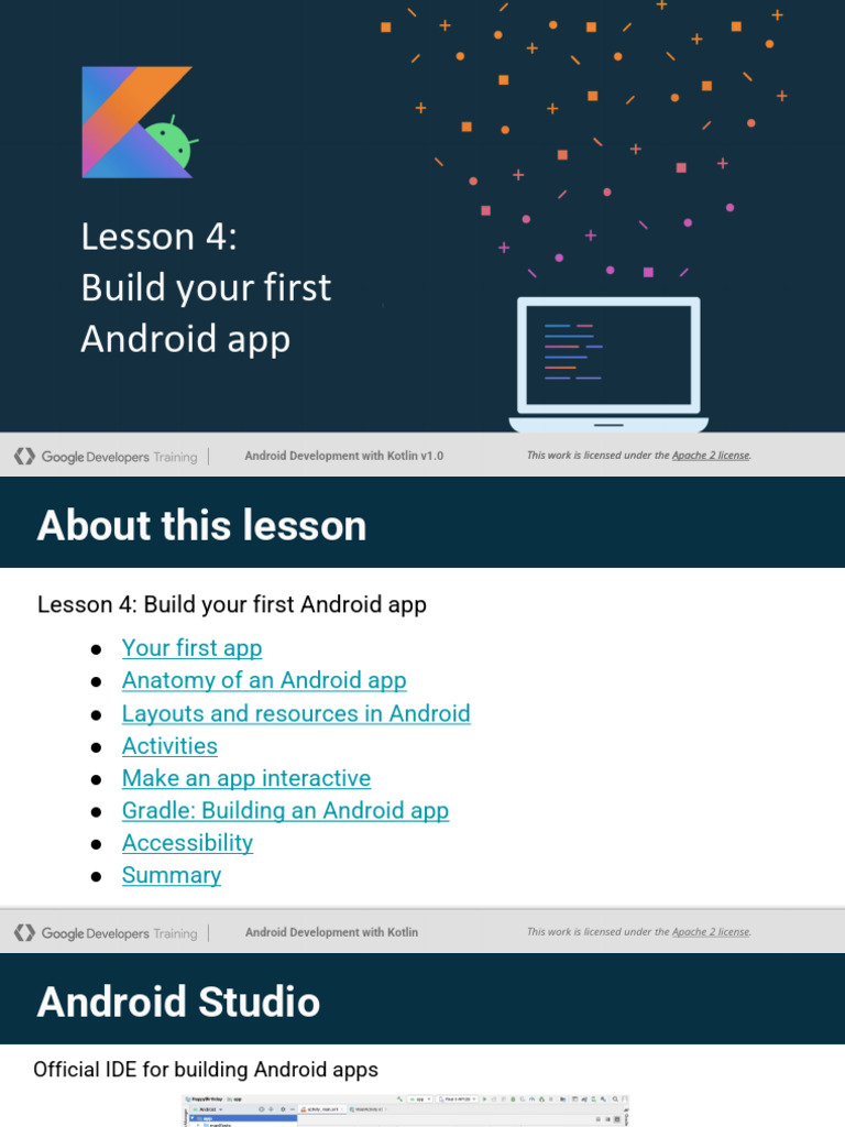 Lesson 4 Build Your First Android App | PDF