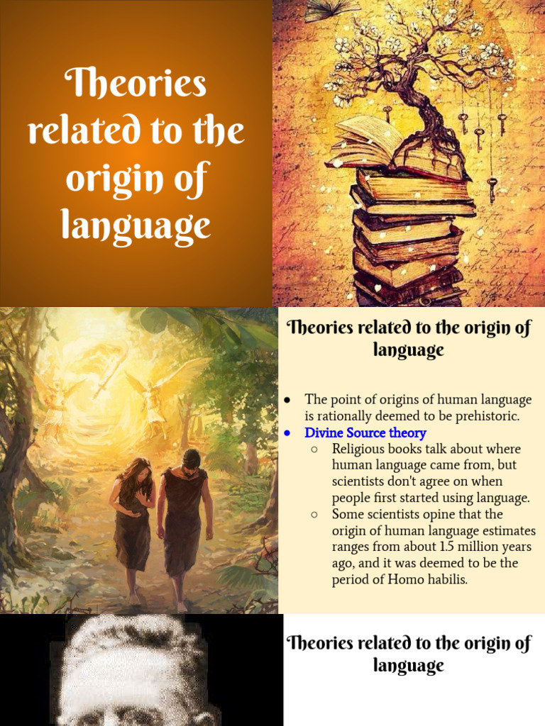 Origin of Language_ Theories | PDF