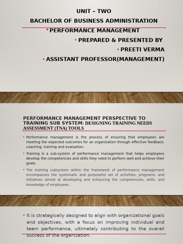 Performance Management | PDF