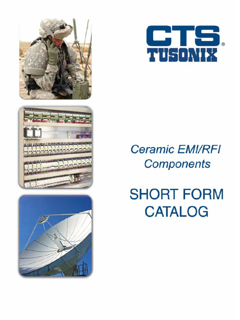 CTS Tusonix Short Form Catalog | PDF