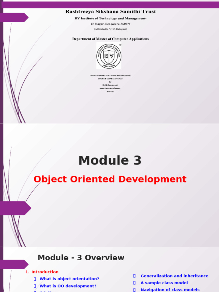 Module 3 Object Oriented | PDF