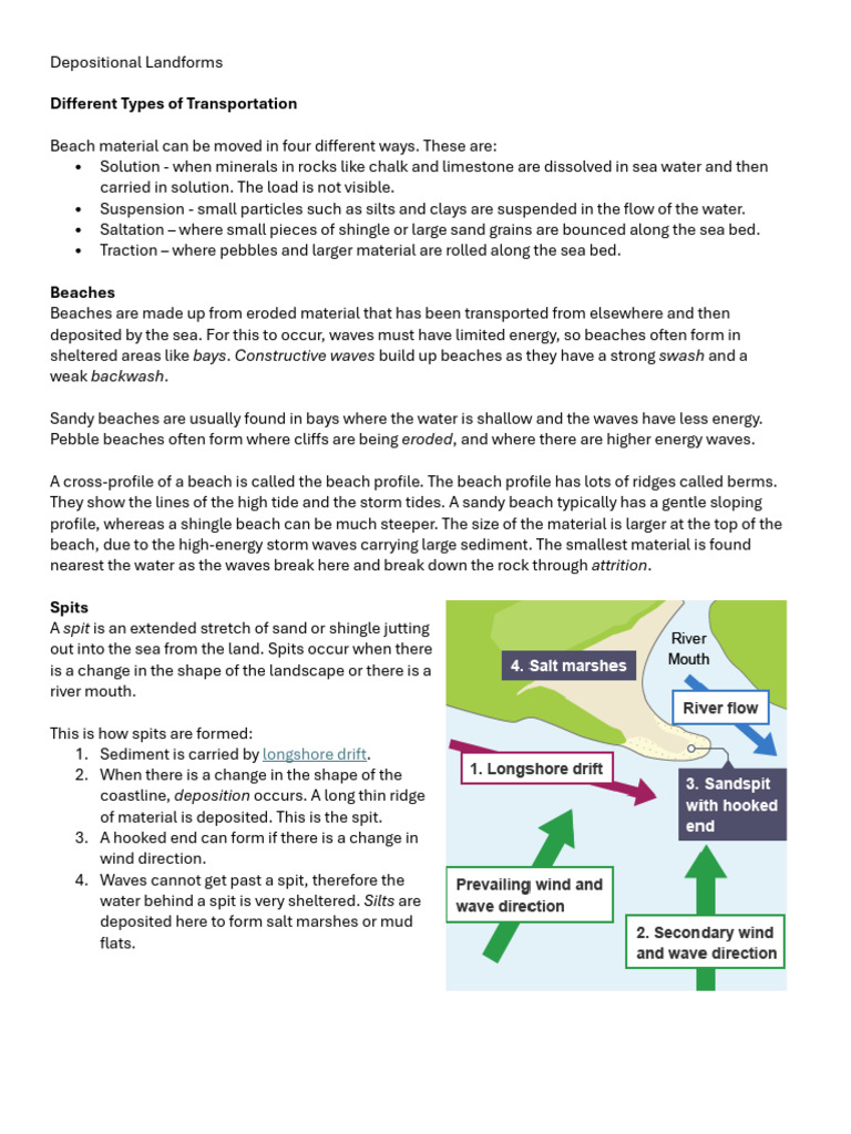 Depositional Landforms | PDF