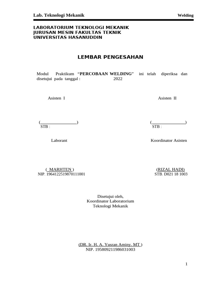 Modul Welding | PDF