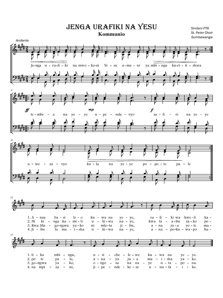 Jenga Urafiki Na Yesu | PDF