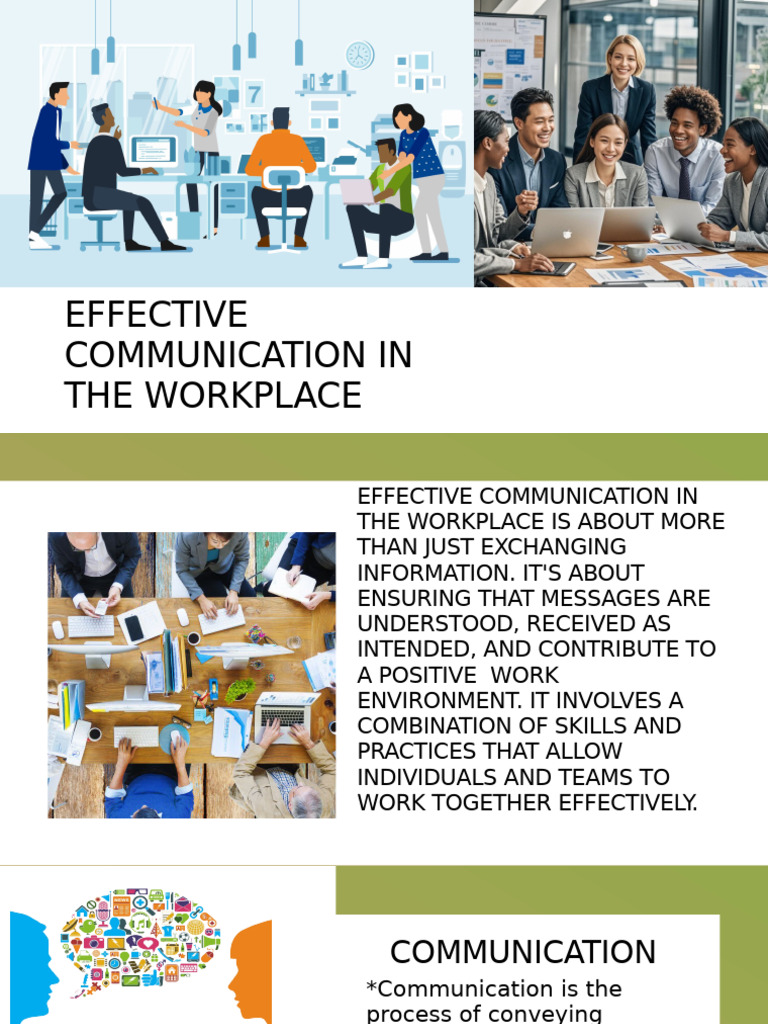 Effective Communication in The Workplace | PDF
