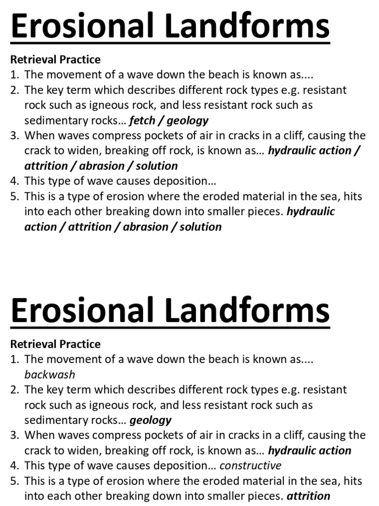 L3 - Erosional Landforms | PDF