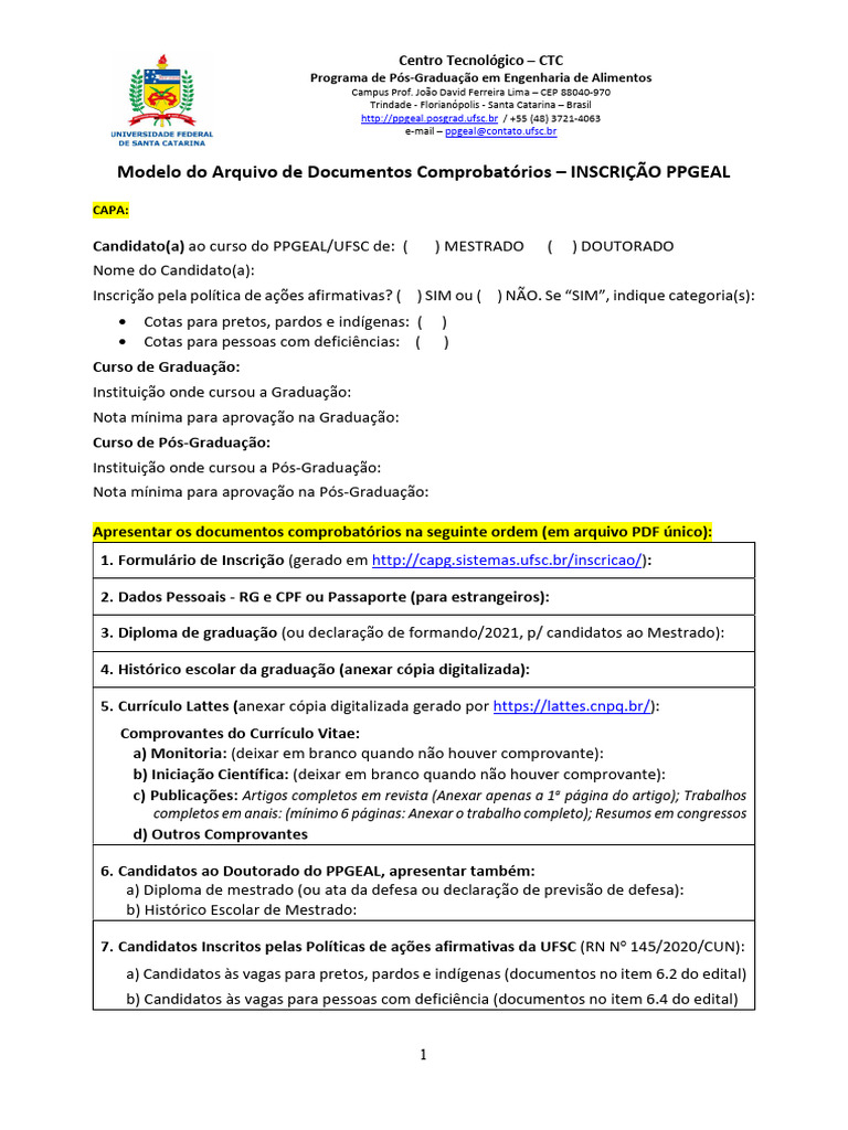 Modelo-de-arquivo-de-documentos-comprobatórios-PPGEAL | PDF
