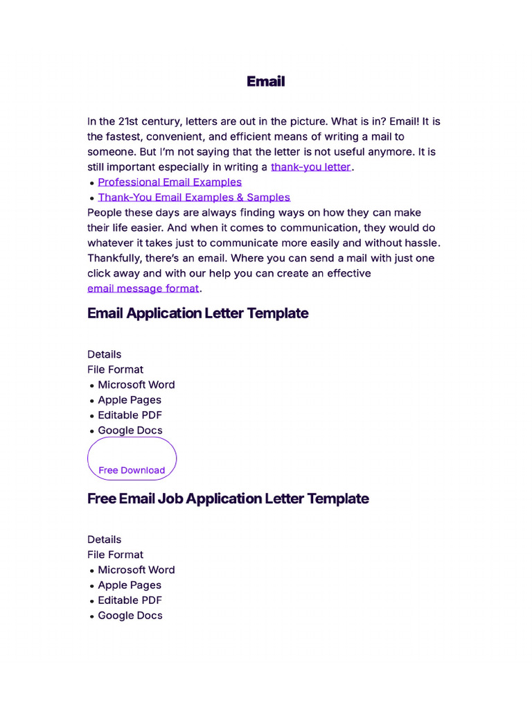 Email Templates | PDF