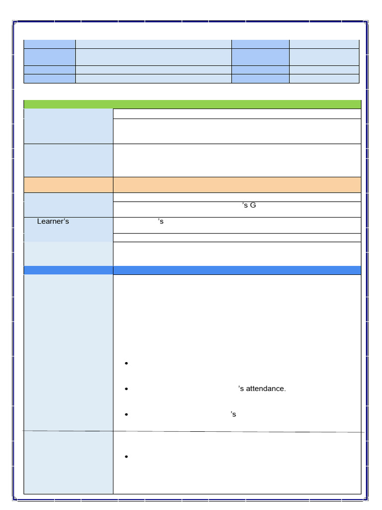 Detailed Lesson Plan | PDF