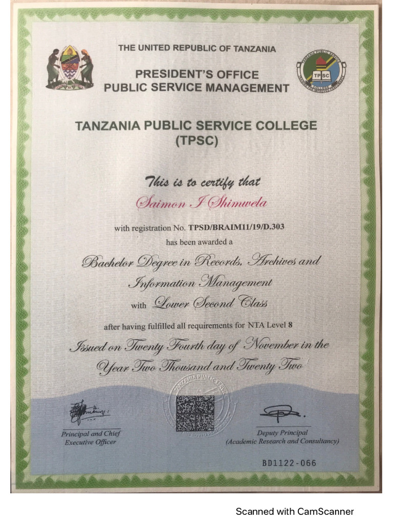 Certificate | PDF