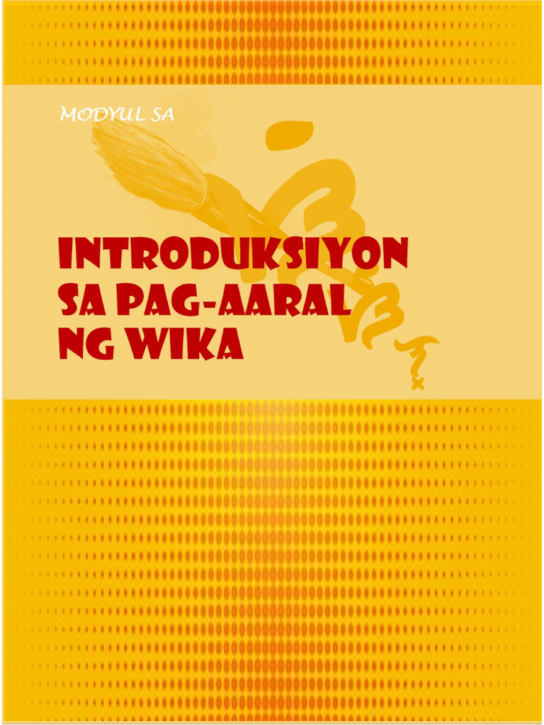 FIL101 Modyul 2 | PDF