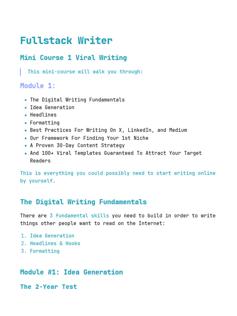 Fullstack Writer | PDF