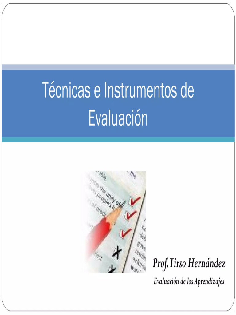 02-tecnicas-e-instrumentos-de-evaluacion | PDF
