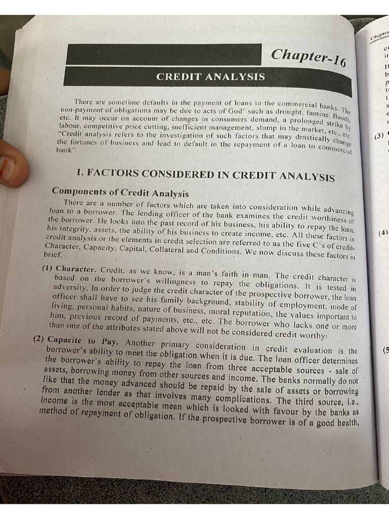 Credit analysis | PDF