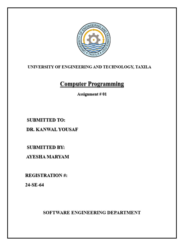 CP Assignment1 | PDF