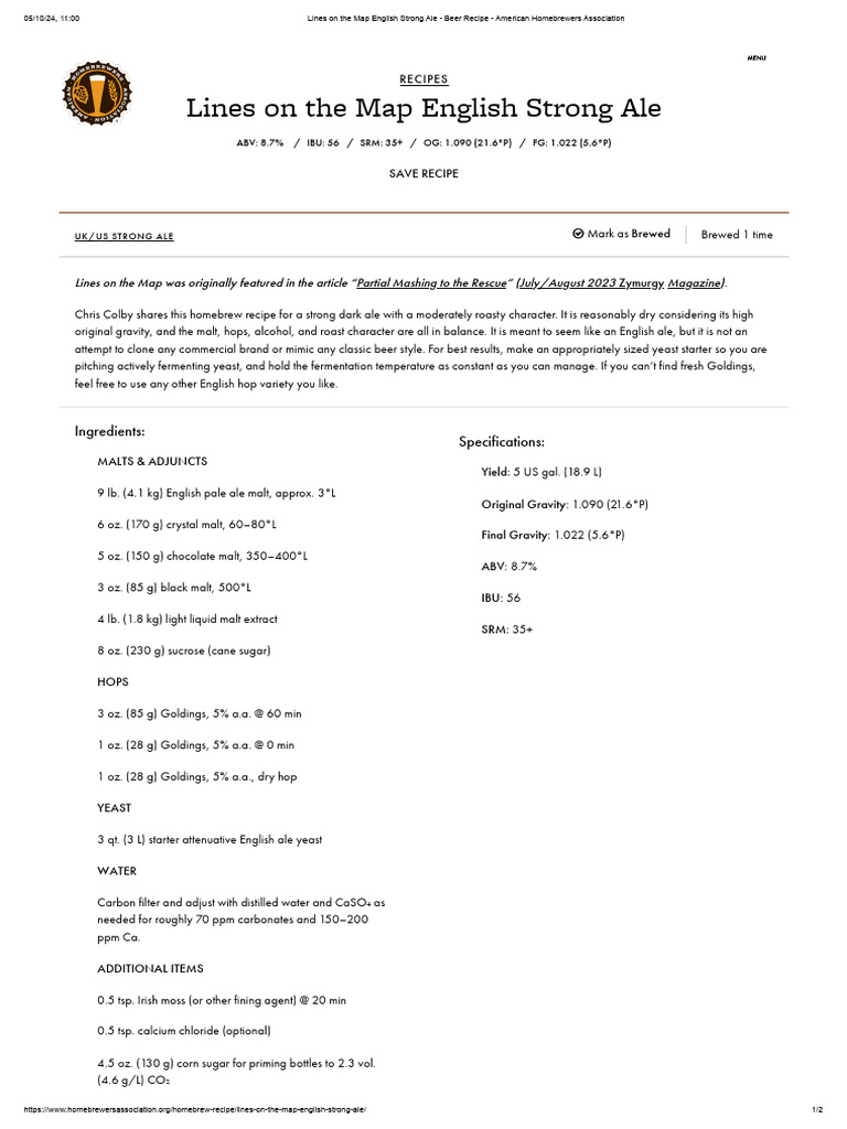 English Strong Ale | PDF