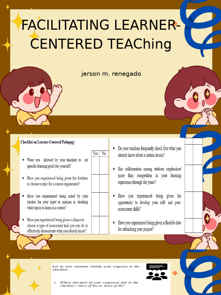 Facilitating Learner Centered Teaching Lesson Lesson 1 Pdf