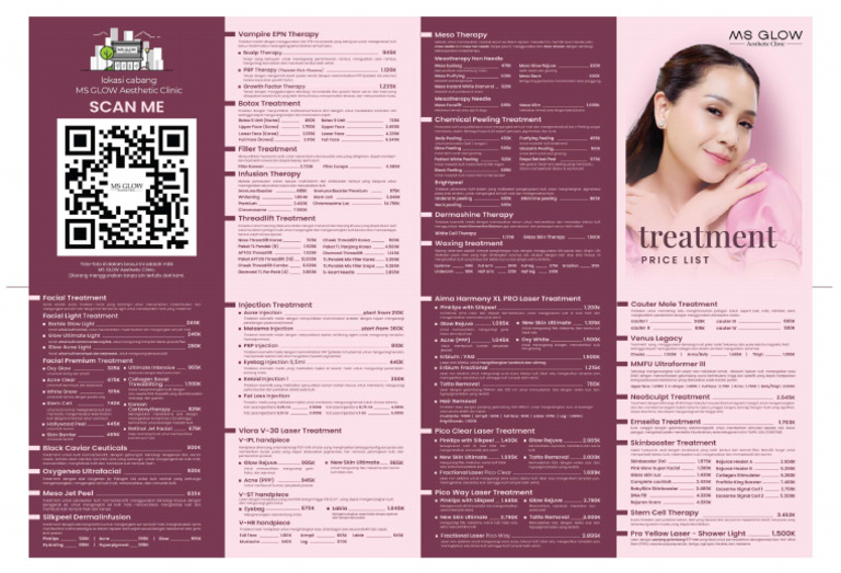 NEW NORMAL PRICELIST TREATMENT 2024 - Compressed | PDF