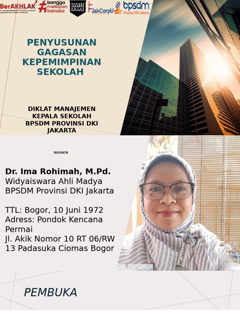 Model Kompetensi Kepala Sekolah DKI | PDF | Karier & Perkembangan