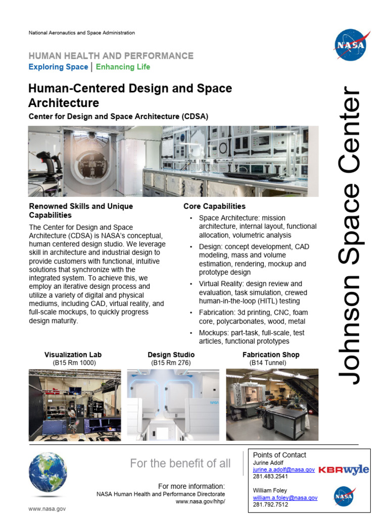 JSC HHP Humancenteredhabitabilitydesignspacearchitecture 2023 | PDF