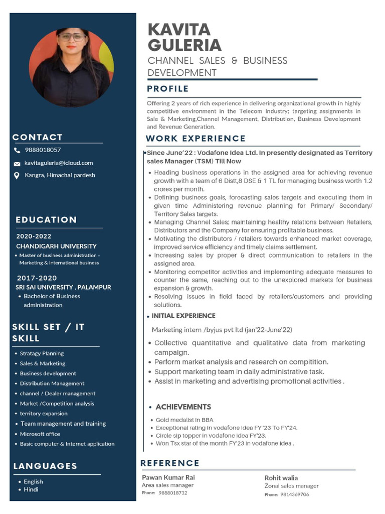 Kavita CV | PDF