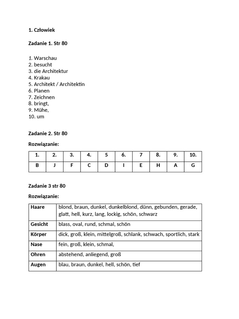 Leks 1 Odpowiedzi | PDF