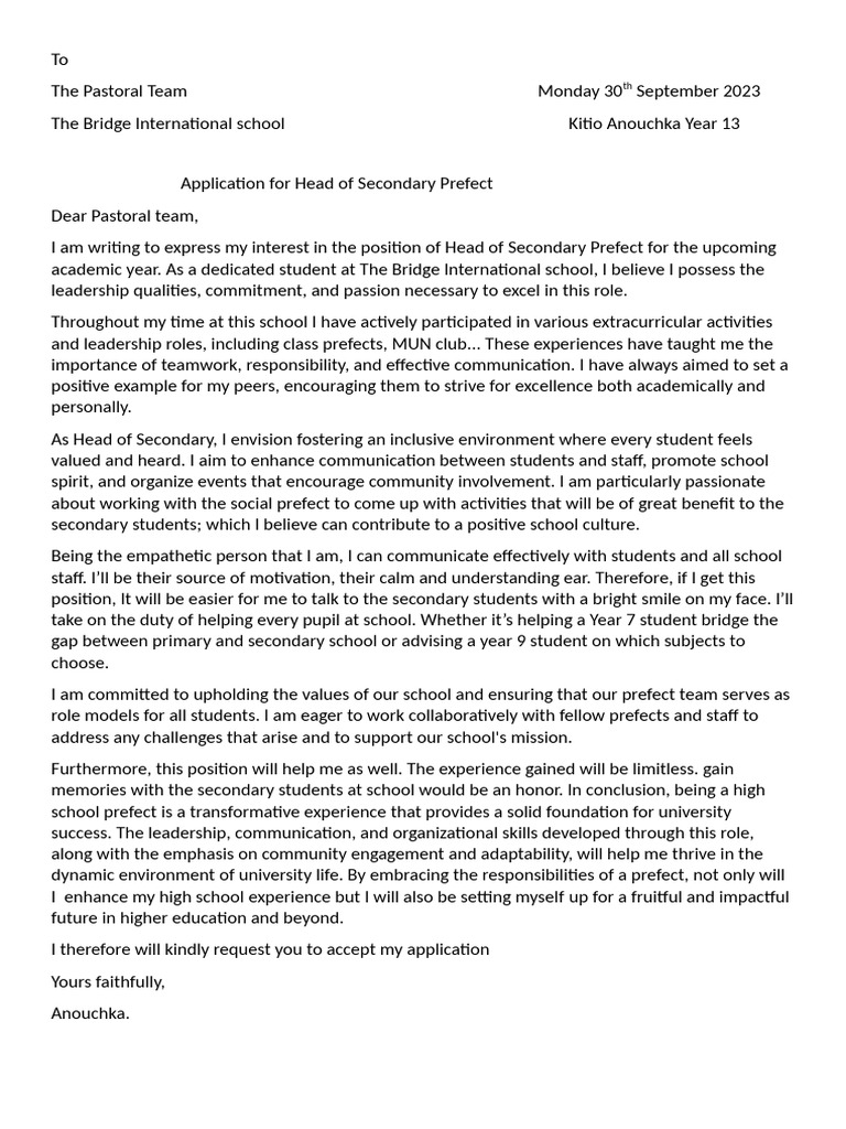 Prefect Application | PDF