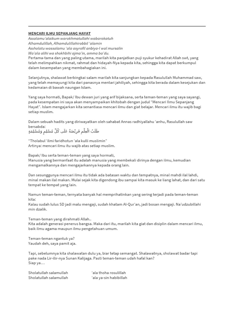 Khitobah Mapsi 2022 | PDF