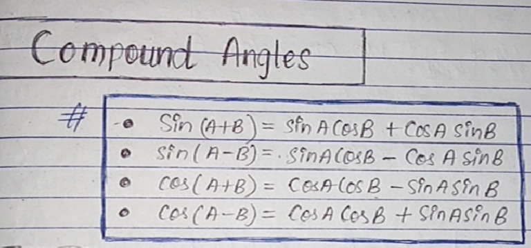 Compound Angles Maths | PDF