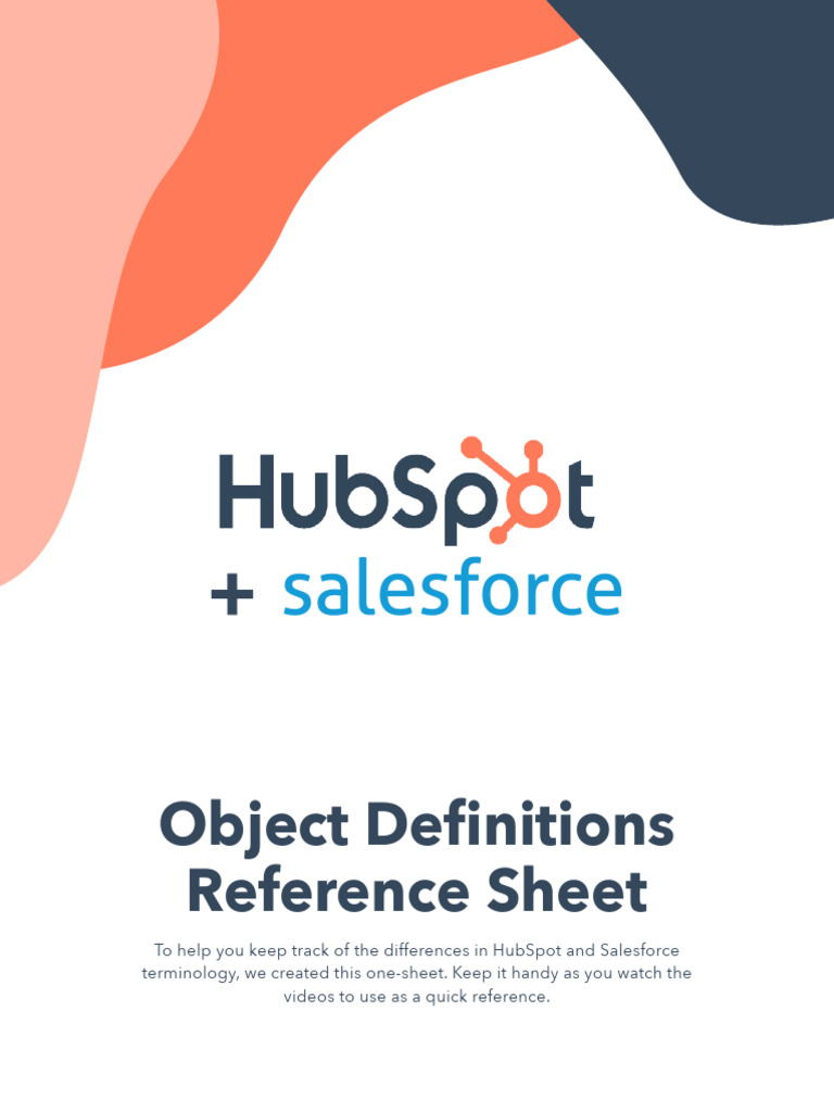 HubSpot - SalesForce Links | PDF